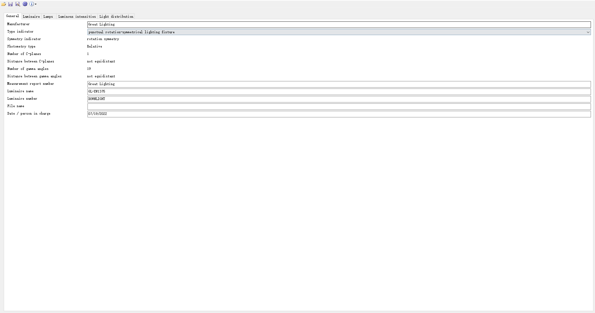 IES燈光文件 IES Files - Great Lighting大燁照明